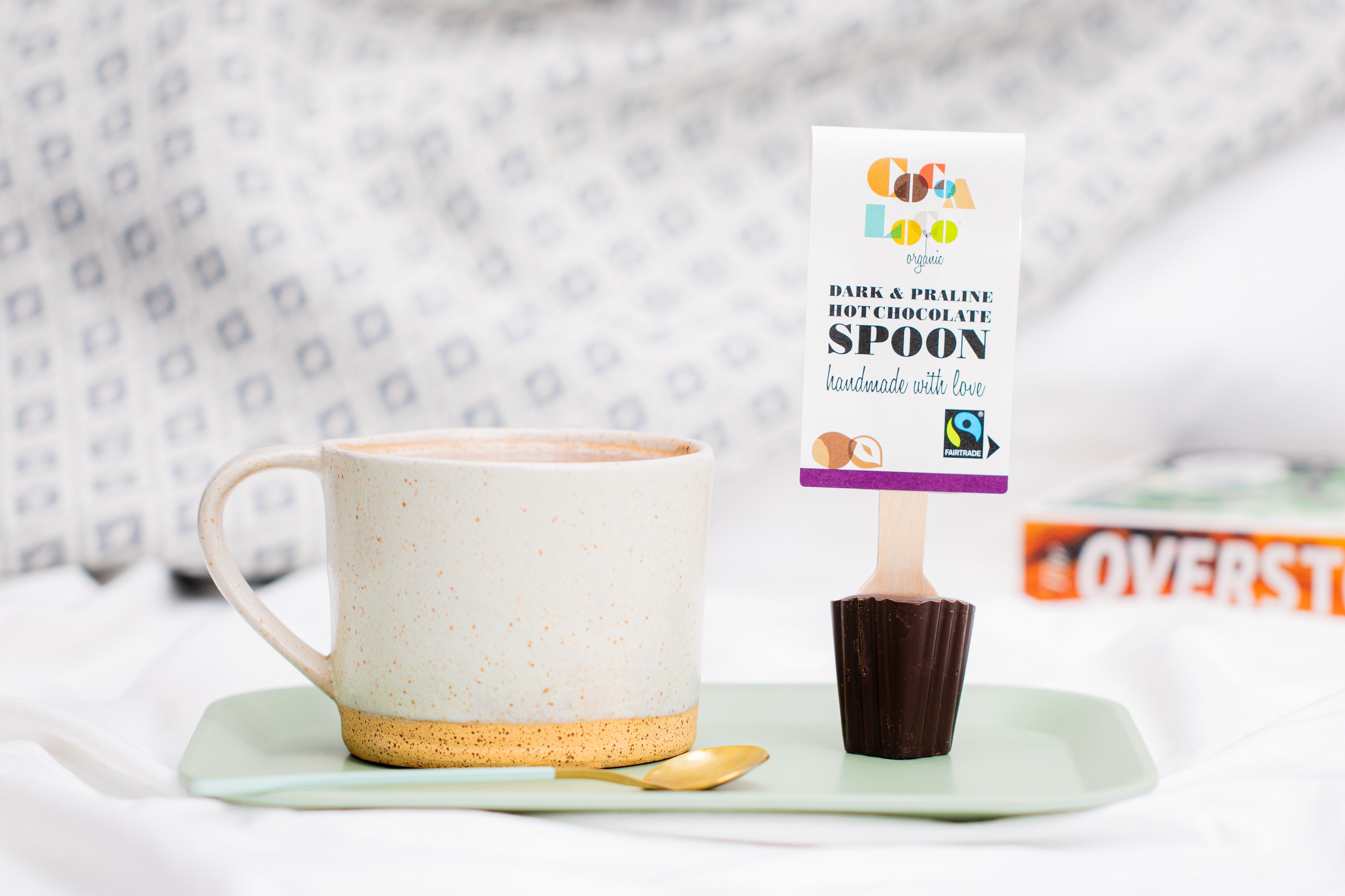 Dark & Praline Hot Chocolate Spoon | Organic & Fairtrade | Cocoa Loco