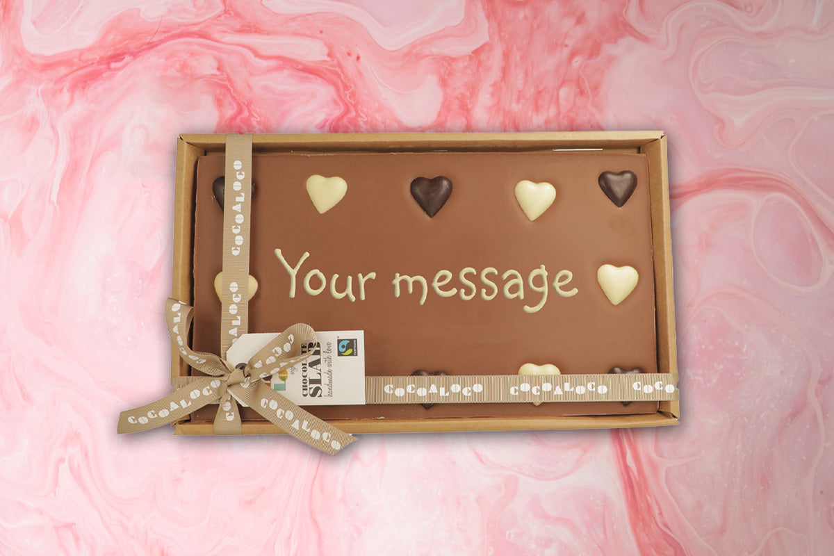 Personalised Chocolate Message Slab – Cocoa Loco